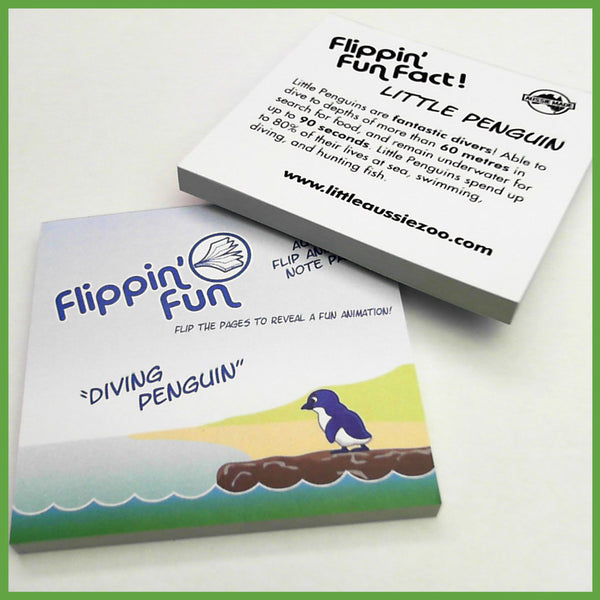 Diving Penguin Flip-Book - Little Aussie Zoo